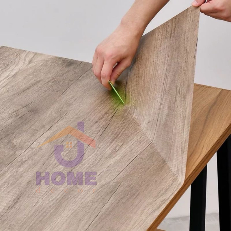 Jual STICKER MEJA KAYU PVC PELAPIS FURNITURE lemari anti air dan minyak ...