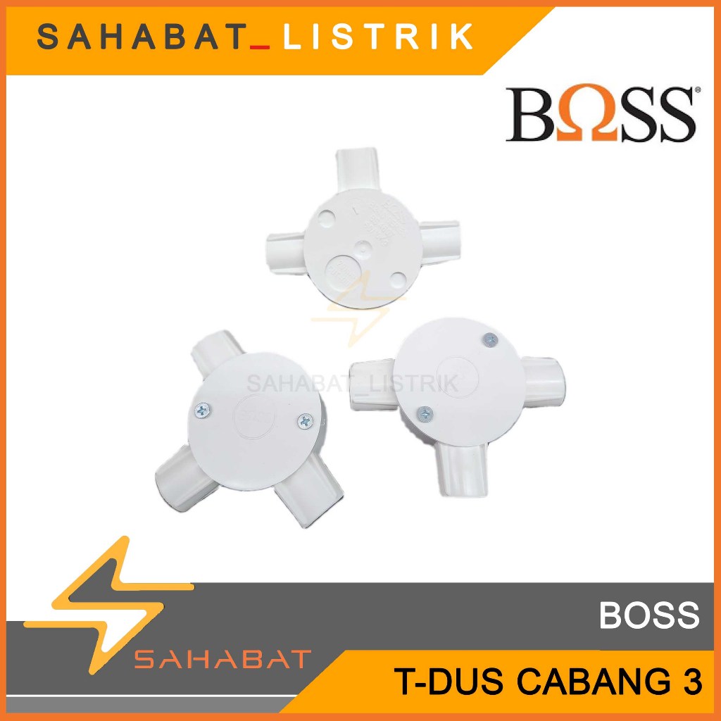 Jual TDUS/ T DUS LISTRIK BOSS CABANG 3 20mm | Shopee Indonesia