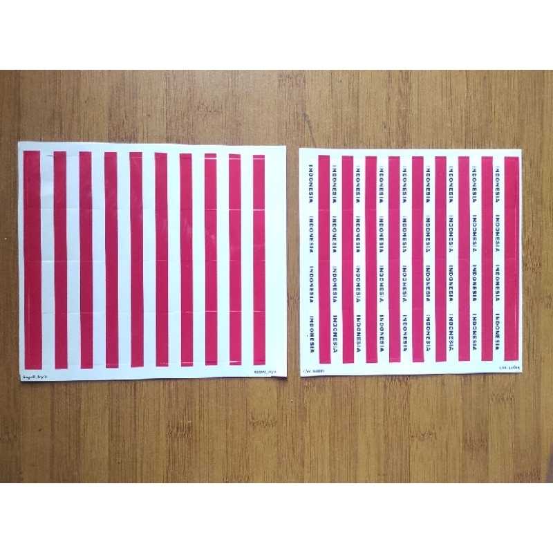 Jual Stiker Sticker Pipi Merah Putih Dirgahayu RI Kemerdekaan Agustusan ...