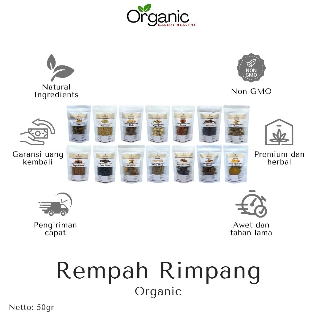 Jual Bumbu Dapur Rempah Rimpang Temulawak Kayu Manis Jahe Kunyit Lada ...