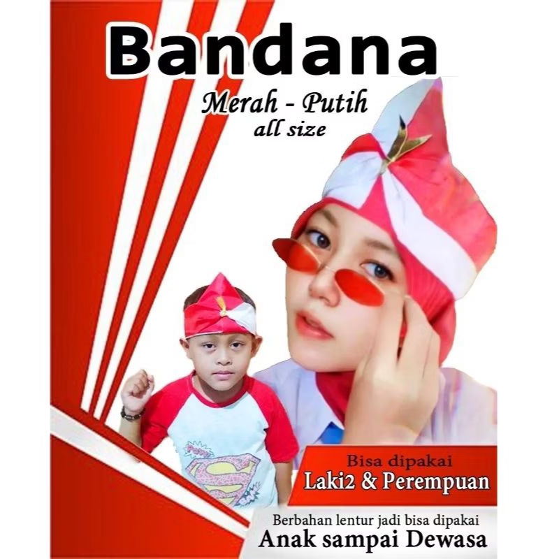Jual IKAT KEPALA BANDANA MERAH PUTIH | Shopee Indonesia
