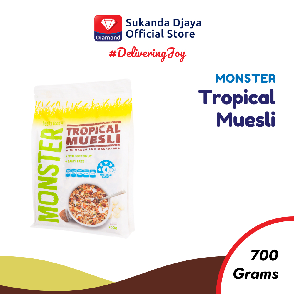 Jual Monster Muesli Tropical Muesli with Mango & Macadamia 700 Gr ...