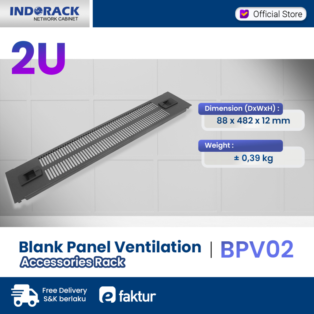 Jual Blank Panel Ventilation 2U BPV02 | Shopee Indonesia