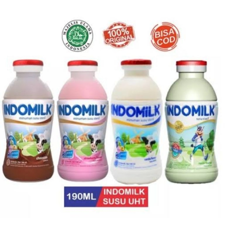 Jual Indomilk Botol 190ml ( isi 24 pcs ) | Shopee Indonesia