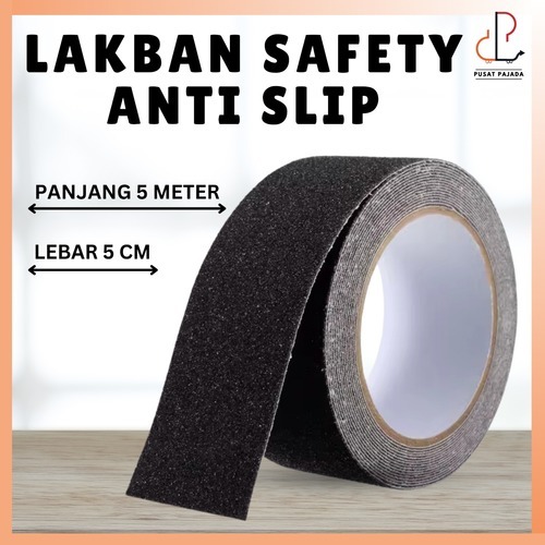 Jual Lakban Tape Safety Anti Licin 5CM x 5M 5 CM x 5 Meter Sticker Lantai Tangga Waterproof Anti ...