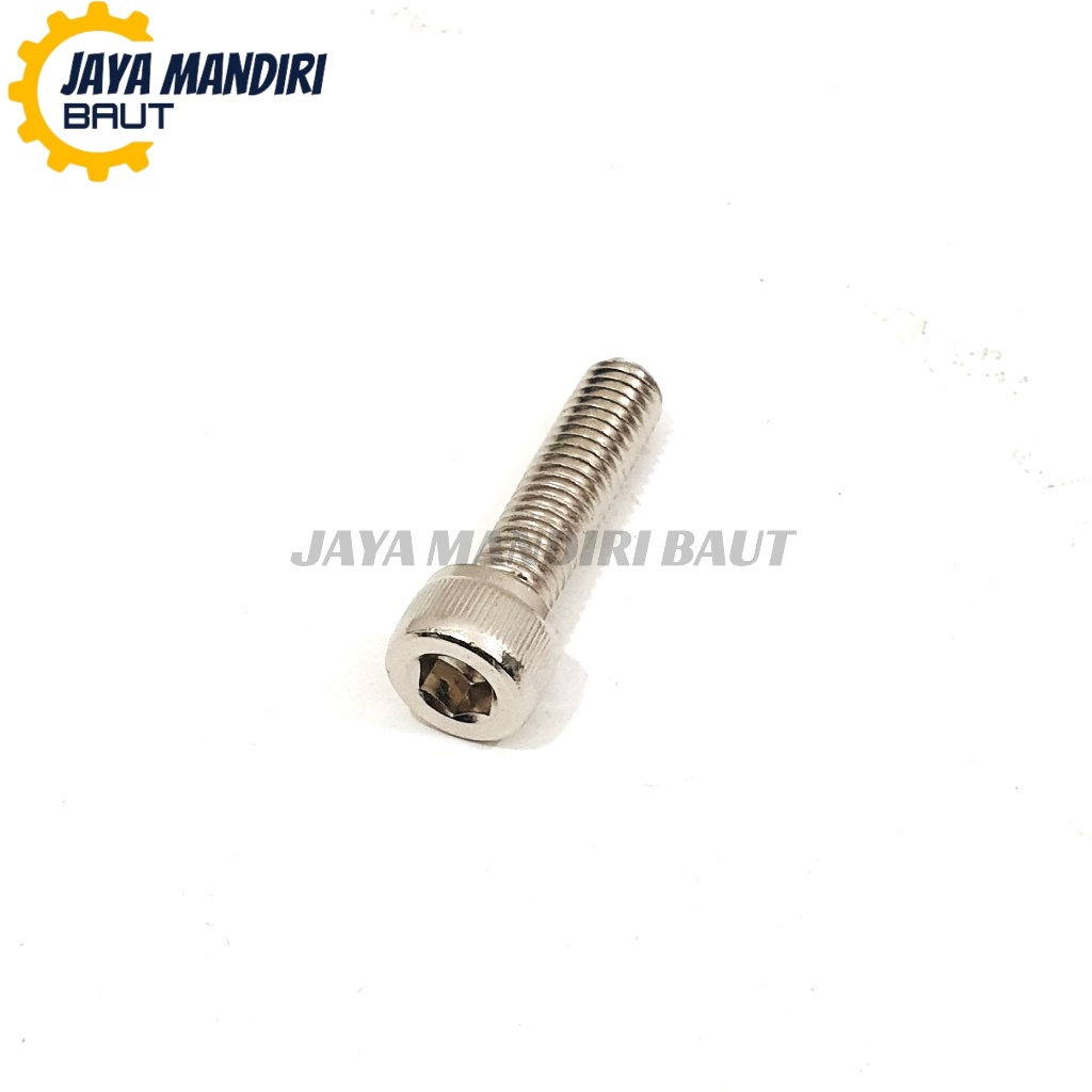 Jual Baut L Nekel M8x25 Kunci L6 Drat 12 Bolt Hex 8x25 8mm Panjang 2,5cm | Shopee Indonesia
