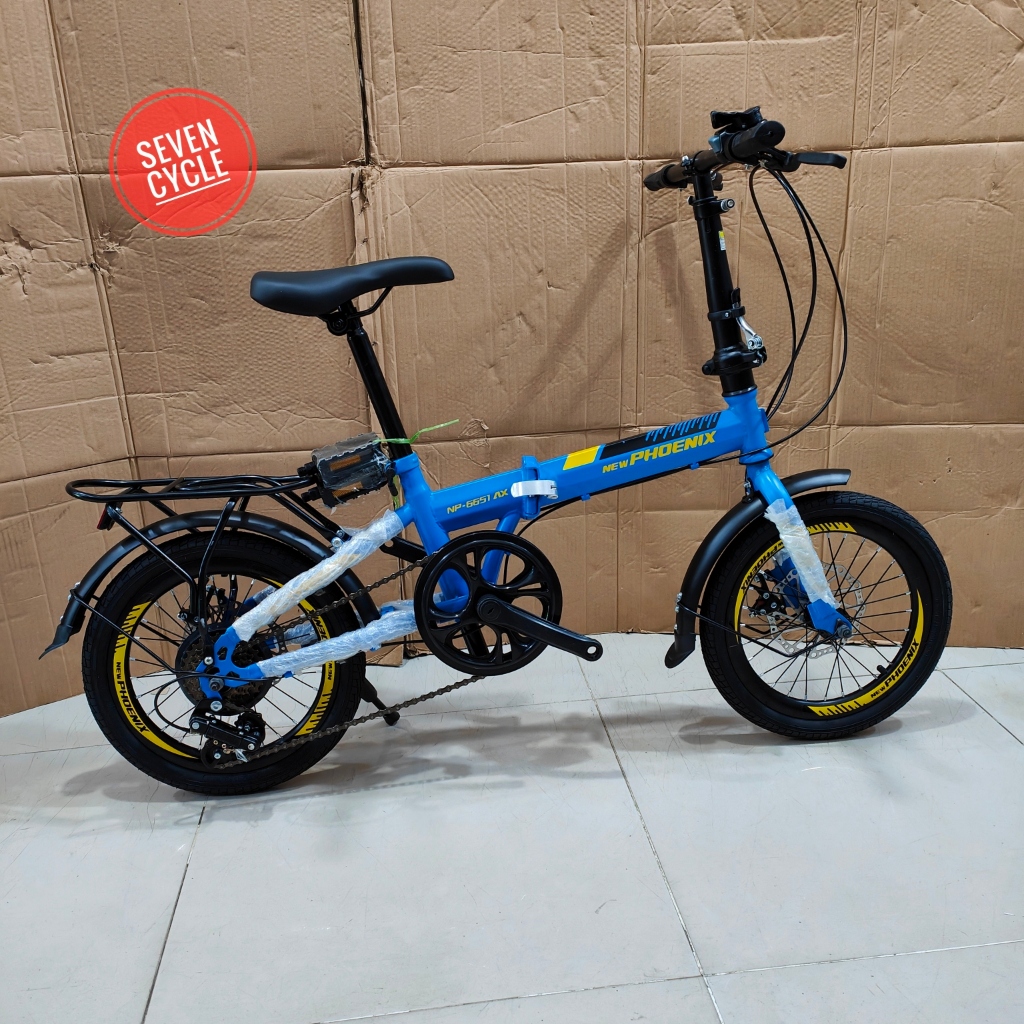 Jual Sepeda Lipat PHOENIX NP 6651 AX folding bike 16 & 20inch 1x7speed ...