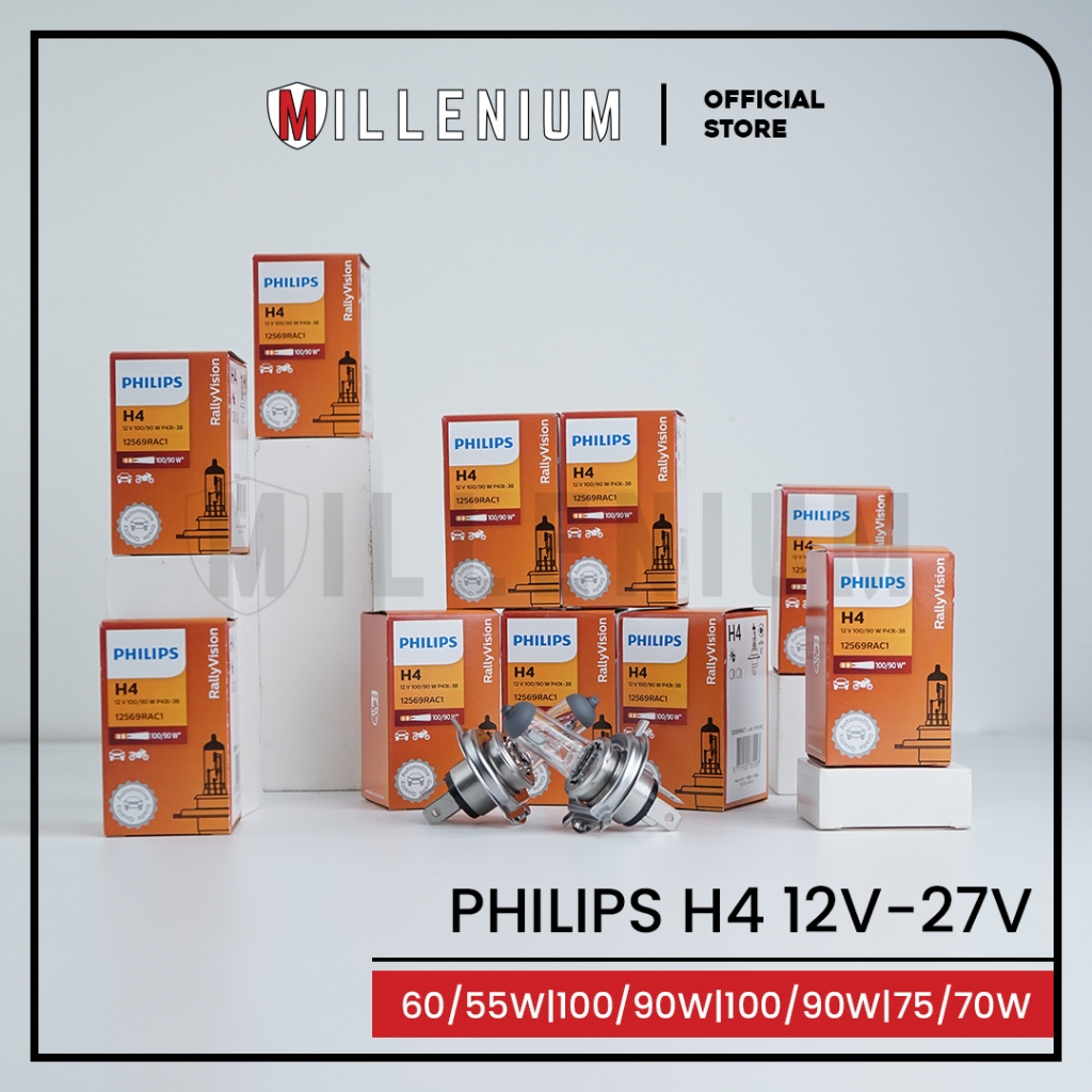 Jual Urfalah_jati - Bohlam Halogen H4 Philips Lampu Utama Mobil 12V 24V 60/55W 100/90W Original ...