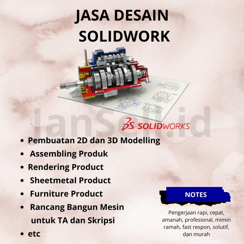 Jual JASA DESAIN SOLIDWORK | DESAIN GAMBAR 3D DAN 2D | Shopee Indonesia
