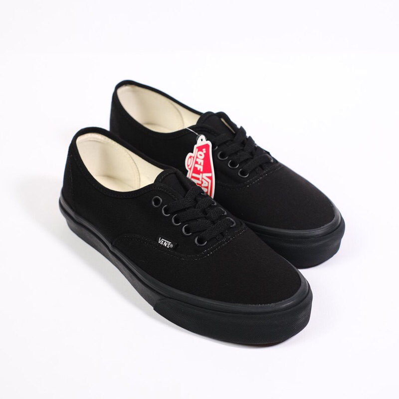 Jual Vans Authentic Full Black Original | Shopee Indonesia