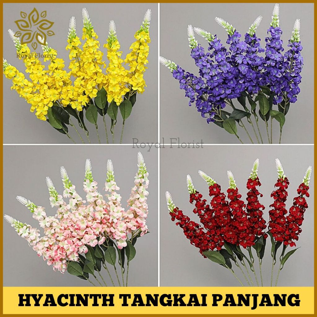 Jual Bunga Hyacinth Artificial Tangkai Panjang/Bunga Sedap Malam ...
