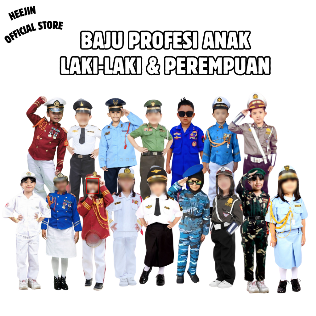 Jual HEEJIN Baju Profesi Anak Laki Laki Perempuan Karnaval Seragam ...