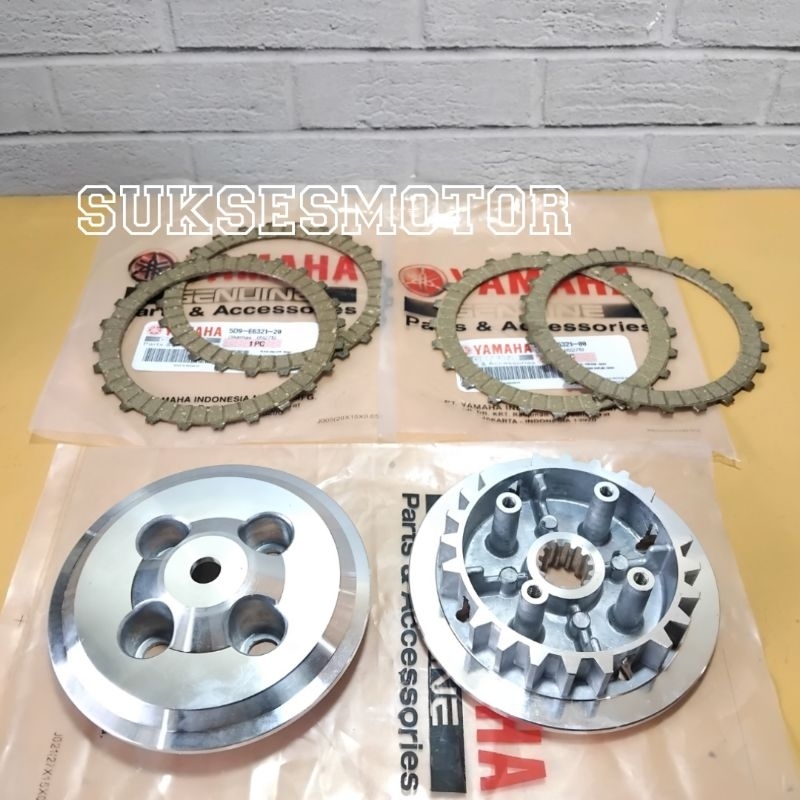 Jual kampas kopling set 4 keping + rumah kopling kaki 4 dan lawan motor yamaha vega force f1 ...