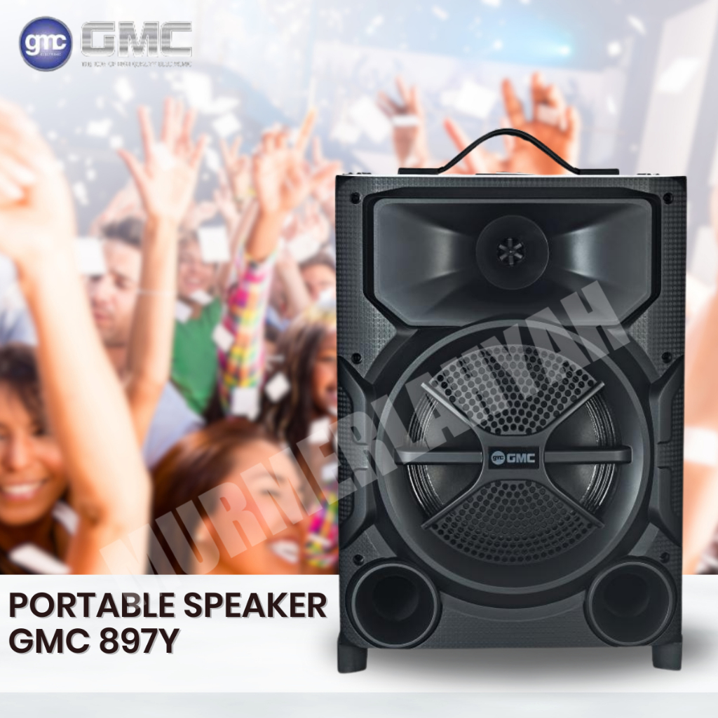 Jual Speaker GMC 897Y Bluetooth Portable 8 inch Pairing free Mic ...
