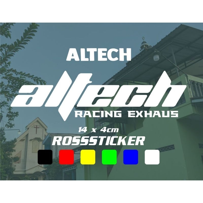 Jual altech cutting sticker custom, racing exhaust custom sticker cutting | Shopee Indonesia