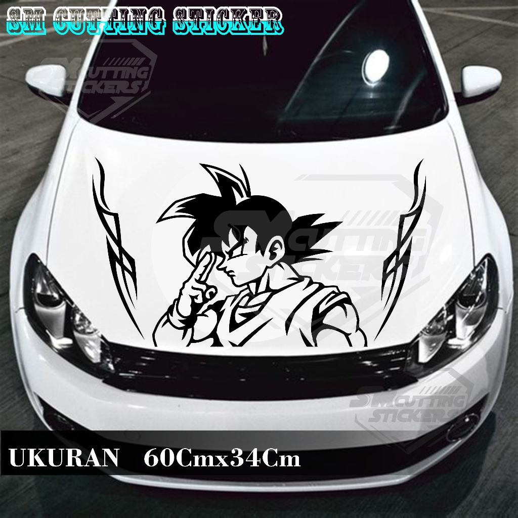 Jual Stiker Mobil Son Goku sticker cap mobil variasi stiker cap mobil ...