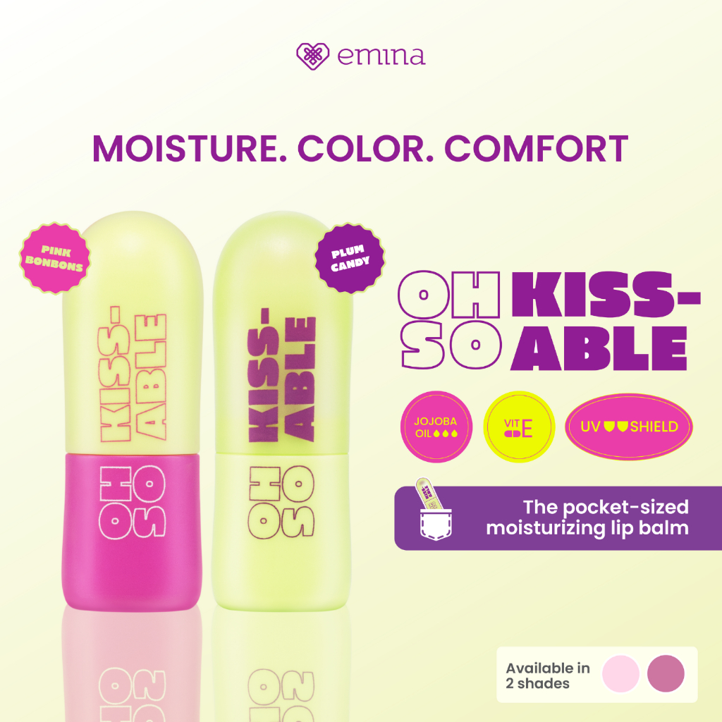 Jual Emina Oh So Kissable Tinted Balm Stick | Lip Balm BPOM | Shopee ...