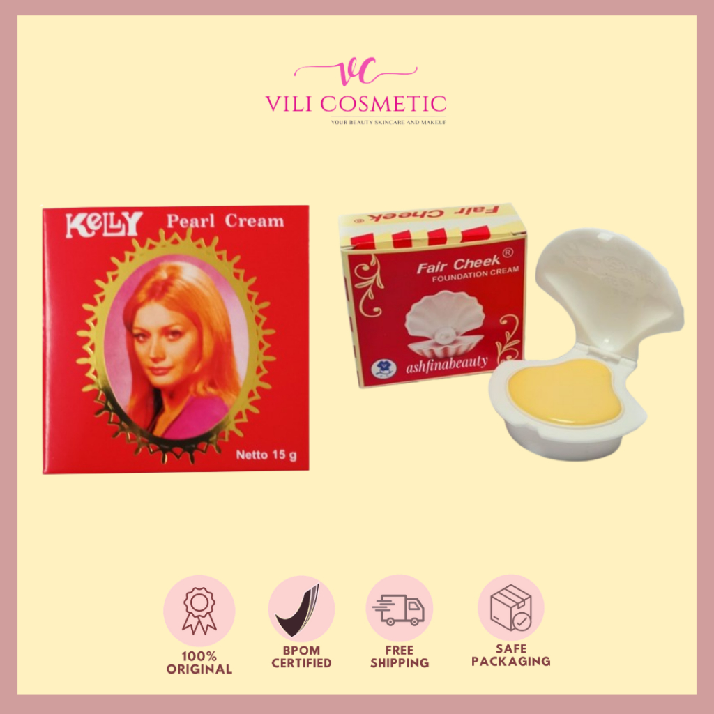 Jual KELLY Pearl Cream Bedak\ Fair pearl cream (kelly kerang) | Shopee ...