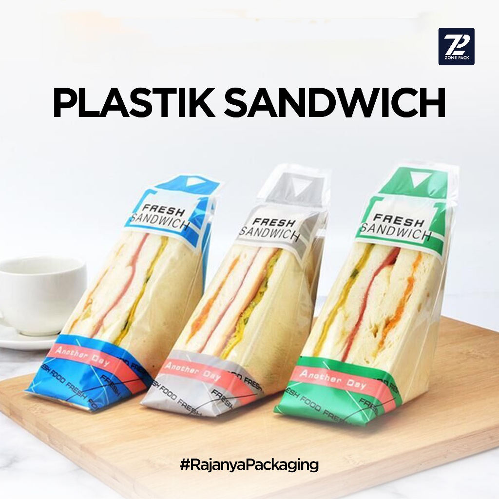 Jual Plastik Sandwich Segitiga | Kemasan Plastik Sandwich 21 cm x 5,5 ...