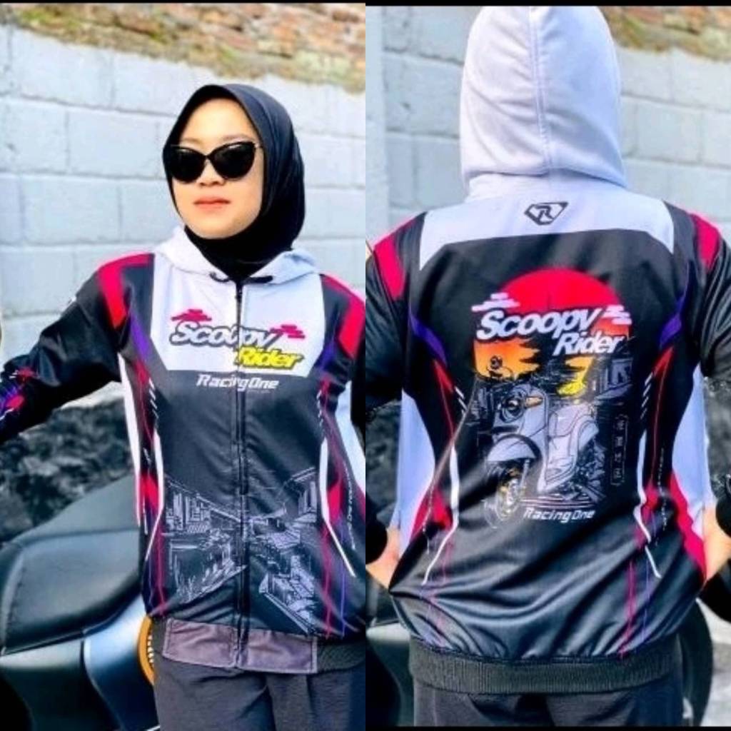 Jual Racing One / Jaket Racing Scoopy / Desain Full Printing | Shopee Indonesia