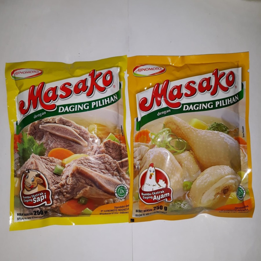 Jual Masako Kaldu Ayam dan Sapi 250gr Penyedap Rasa | Shopee Indonesia