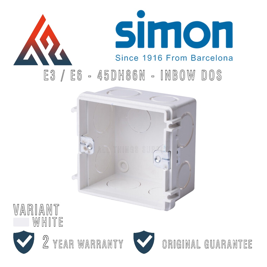 Jual Simon E3 / E6 Inbow Doos 1 Gang Flush Mounting Dus Kotak - 45DH86N | Shopee Indonesia