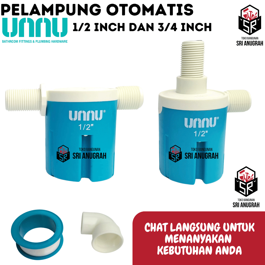 Jual UNNU Pelampung Stop Kran Otomatis Vertikal / Horizontal 1/2 inch 3 ...