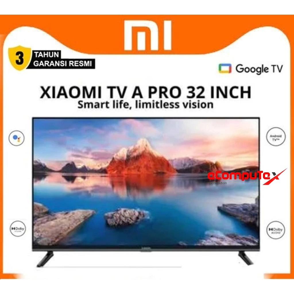 Jual XIAOMI TV A PRO 32" INCH MI TV 32 INCI SMART GOOGLE ANDROID HD ...
