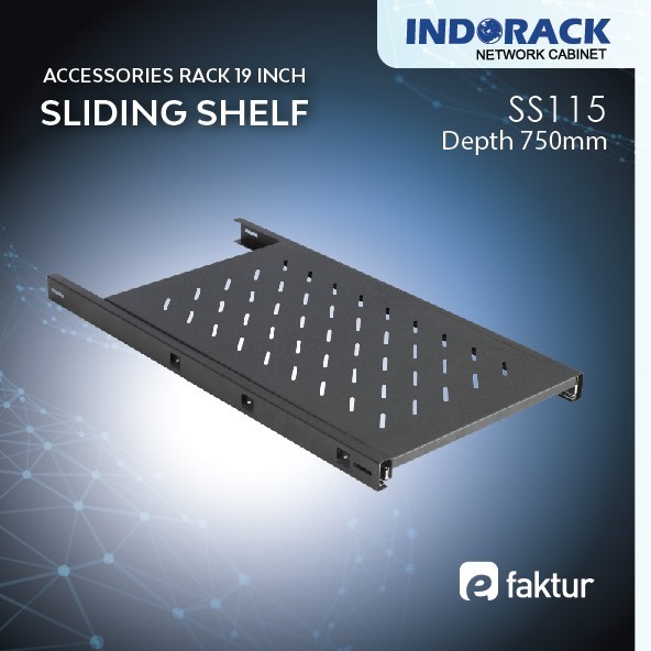 Jual INDORACK Accesories Sliding Shelf Depth 900mm Tatakan Rak Server ...