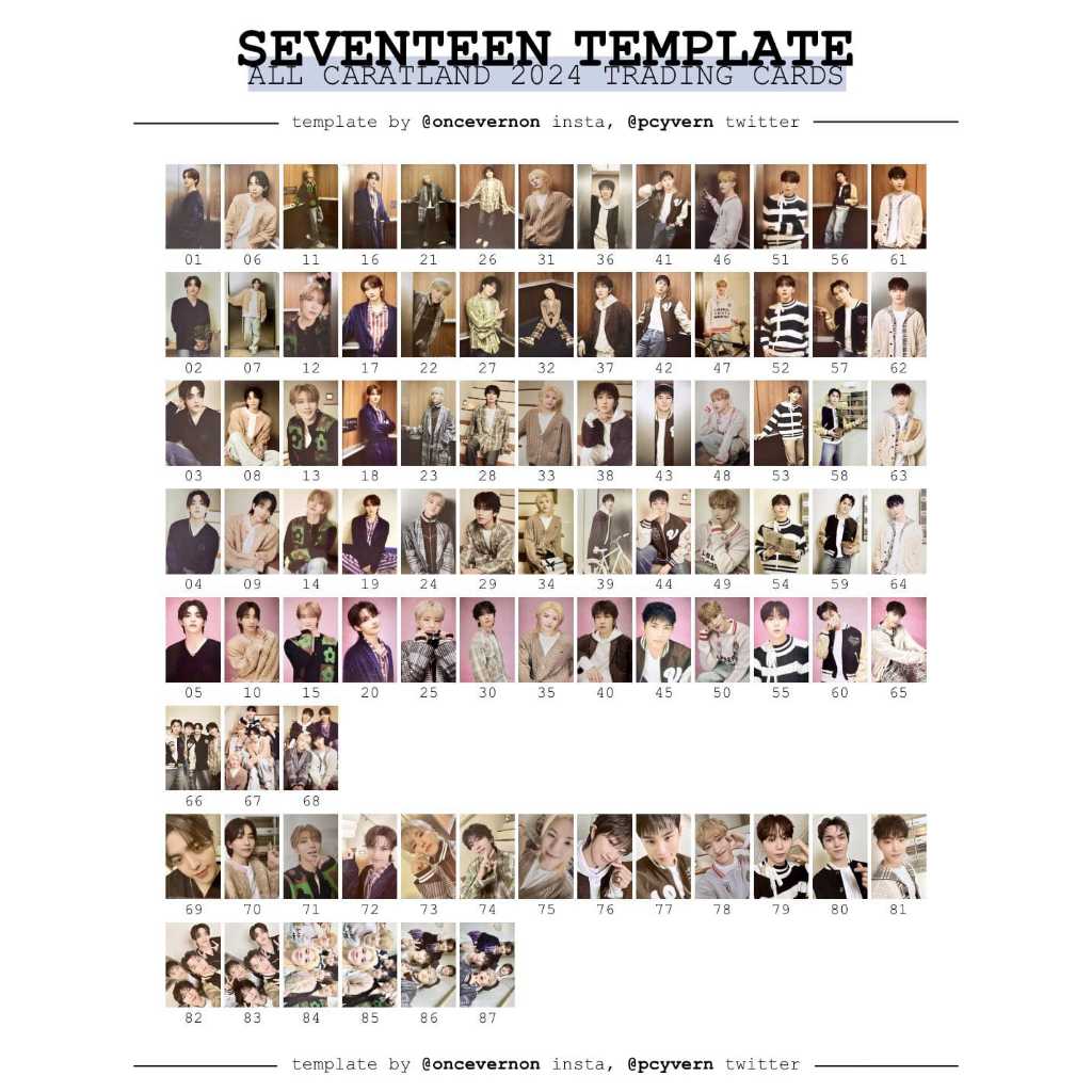 Jual (READY STOCK) Trading Card TC Carat Land Caratland 2024 (Scoups Jeonghan Joshua Jun Hoshi ...