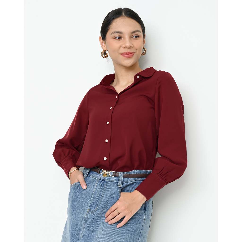 Jual Geulis.id DEWISYA TOP BASIC COLOR / KEMEJA POLOS / KEMEJA KERJA (7 ...