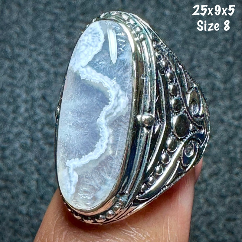 Jual Cincin Batu Akik Natural Baturaja Lafadz الله Kristal Awan 3D ...