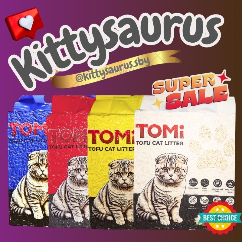 Jual PASIR TOFU TOMI CAT LITTER 7LITER , TERBAIK & RECOMENDED ...
