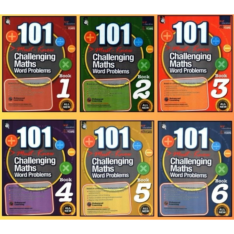 Jual SAP 101 Challenging Maths Word Problems Books Singapore Primary ...