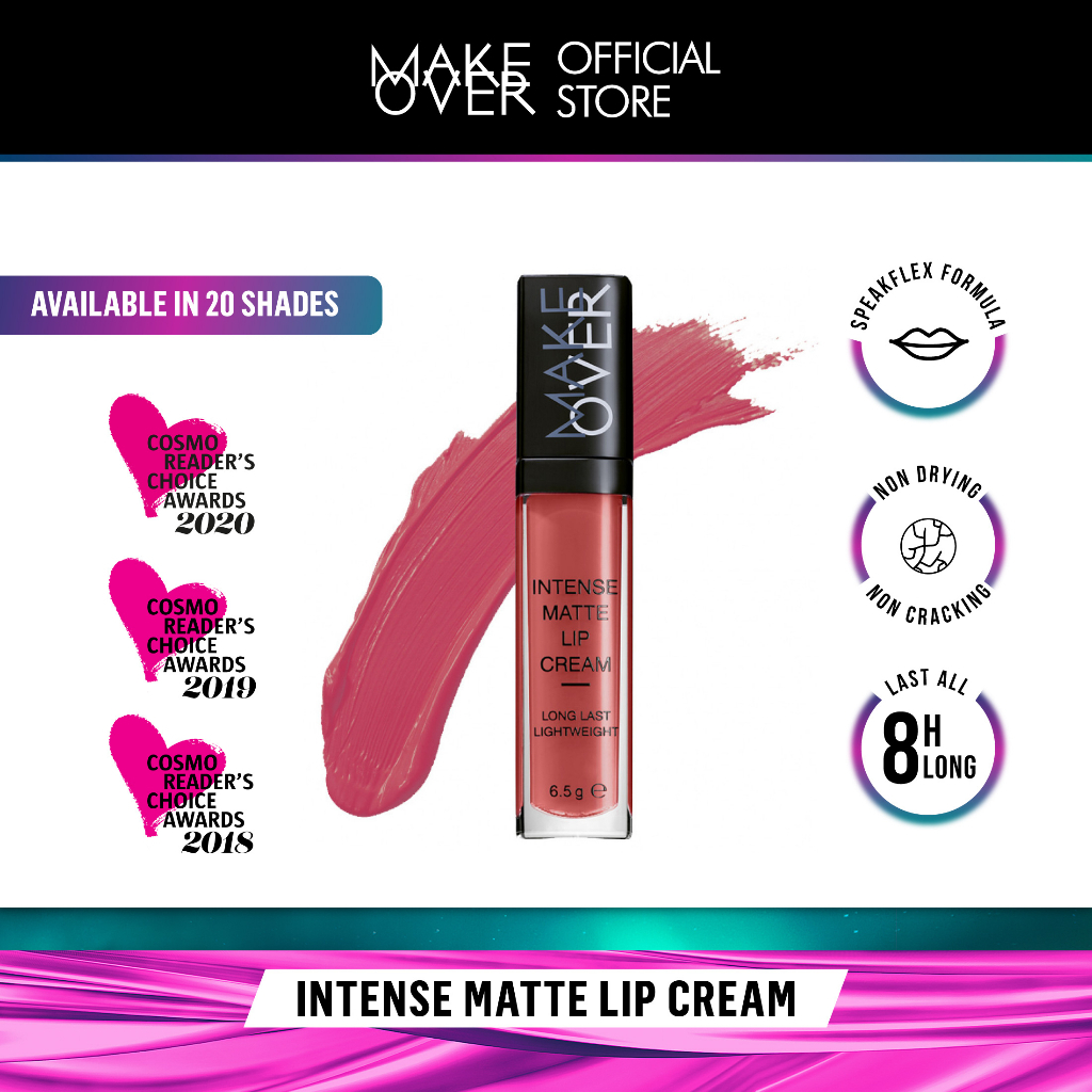 Jual Makeover Intense Matte Lipcream (dengan warna terbaru) | Shopee ...