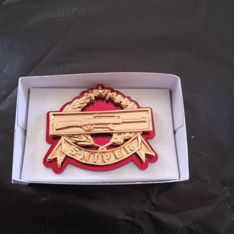 Jual Brevet wing sniper laras panjang/brevet pin sniper laras pendek ...