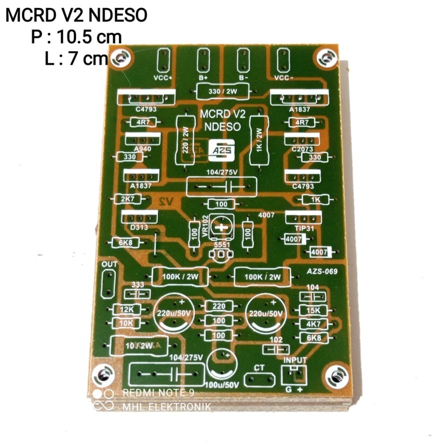 Jual PCB MCRD V2 NDESO Glerr By Sukys PCB Driver Power Amplifier MCRD ...