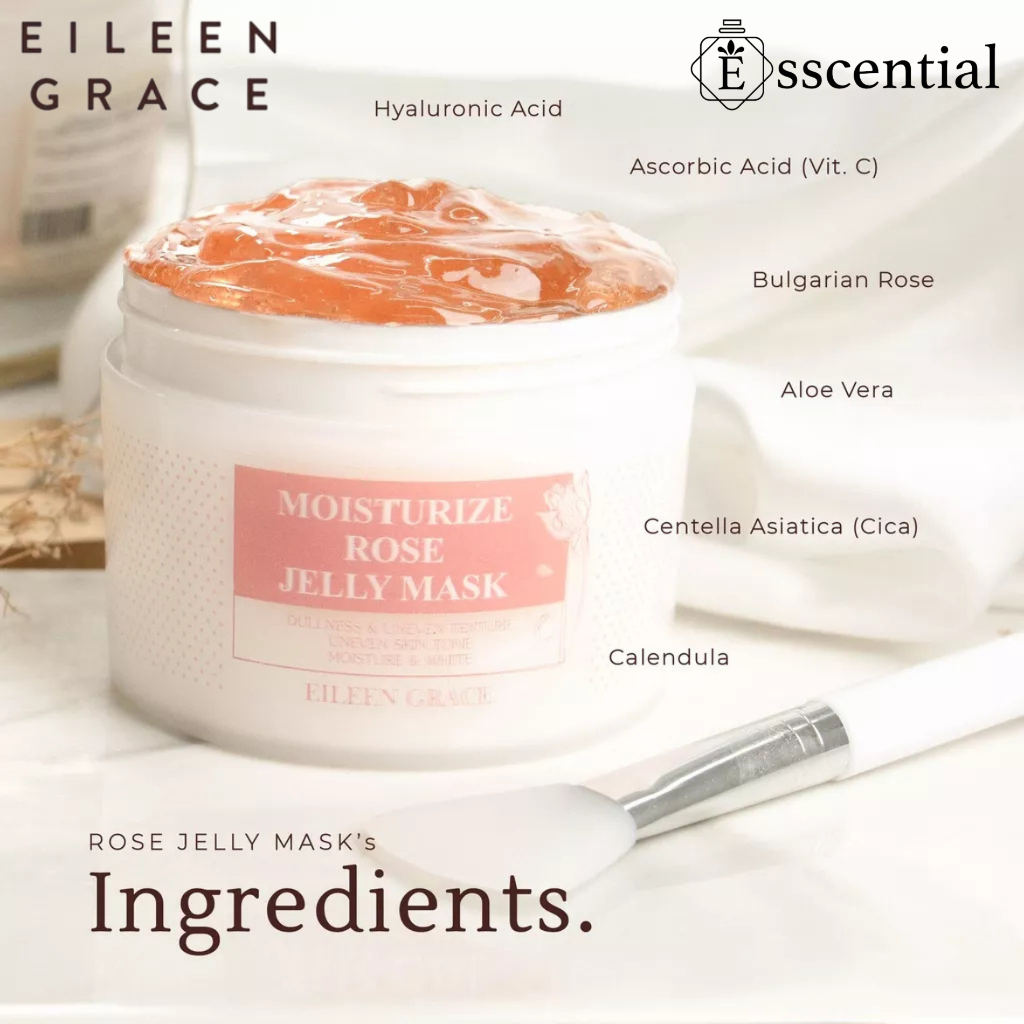 Jual EILEEN GRACE Moisturize Rose Jelly Face Mask Masker Pelembab Wajah ...