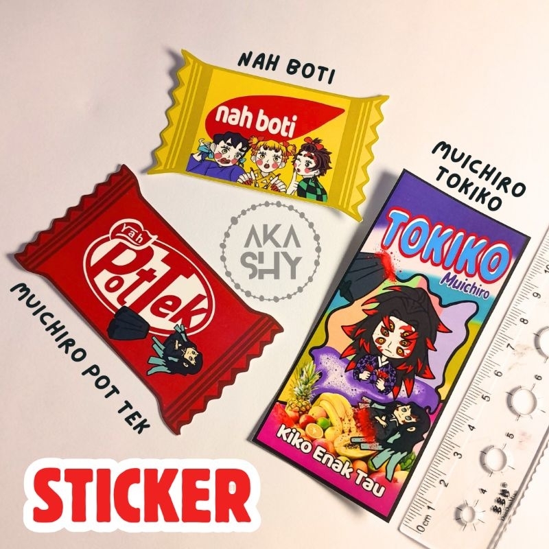 Jual [1pcs] Stiker Muichiro Pot Tek Kimetsu no Yaiba Demon Slayer ...