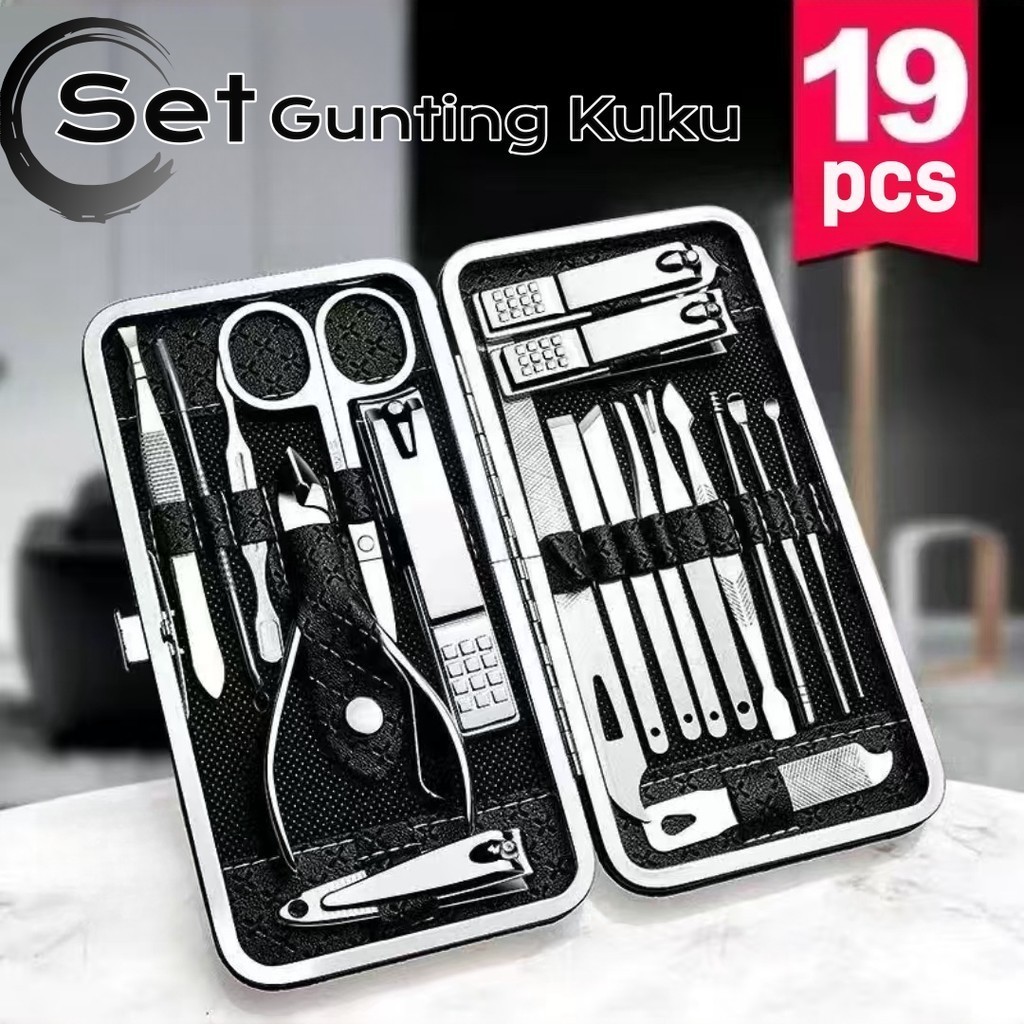 Jual PROMO Gunting Kuku Set 16/19 In 1 Nail Art Set Lengkap / Alat ...