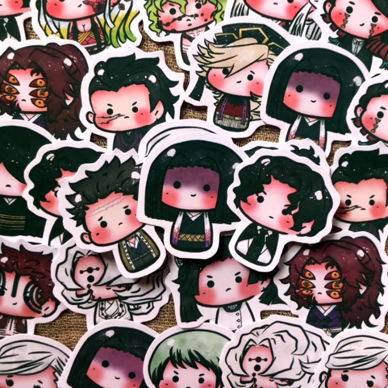Jual VOL 2> 16pcs kimetsu no yaiba sticker pack, sticker anime, sticker ...