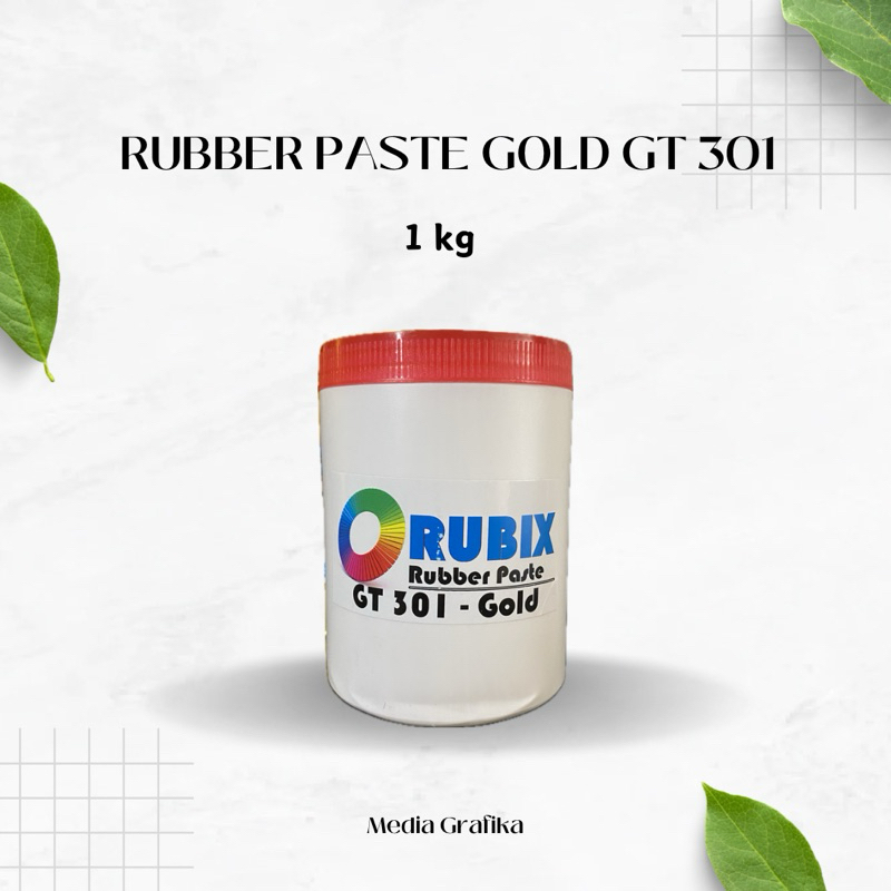 Jual Tinta Sablon Rubber Paste Gold GT 301 Rubix Gold (1 kg) | Shopee ...