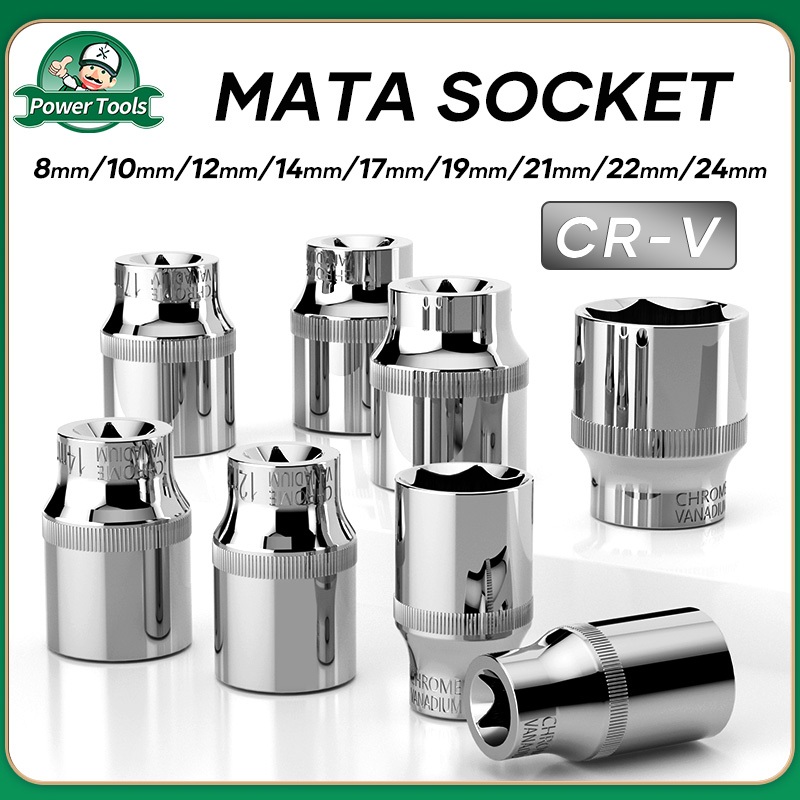 Jual ISKU Sambungan Gagang Sok Kunci Shock Set 10pcs 8-24mm Socket ...
