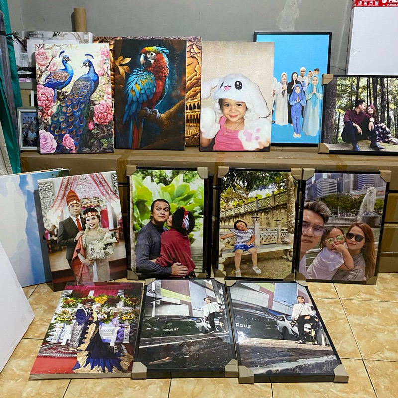 Jual Cetak Foto Kanvas 16R ( 40 x 60cm ) Include Frame Minimalis MURAH ...
