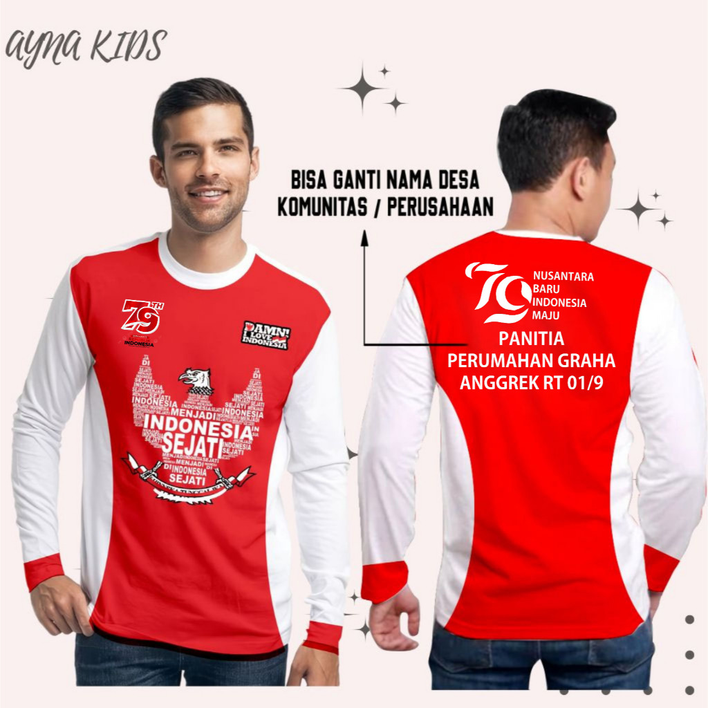 Jual KAOS Merah Putih Terbaru Baju Kemerdekaan Kaos 17 Agustus bisa ...