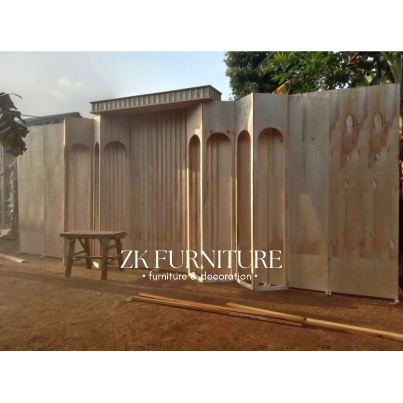 Jual pelaminan backdrop triplek /backdrop pernikahan triplek / dekorasi ...