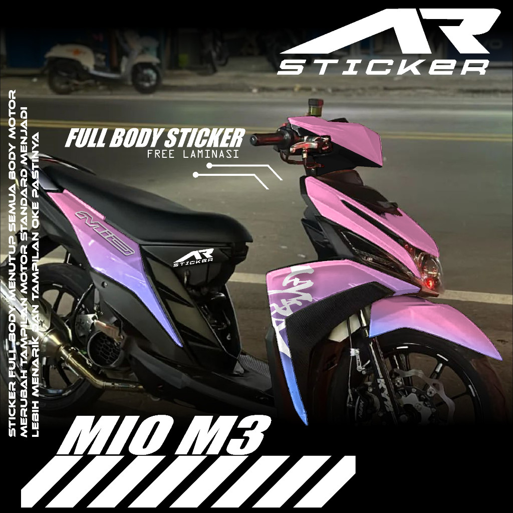 Jual Decal Stiker Striping Mio M3 125 MIO Z Full Body - Stiker Lis Body ...