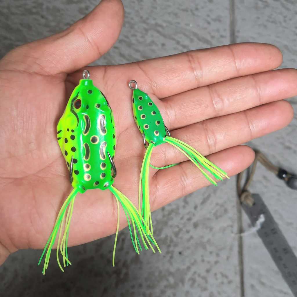 Jual Umpan gabus toman Casting Kodok kecil Minnow Katak Soft Frog Lure ...