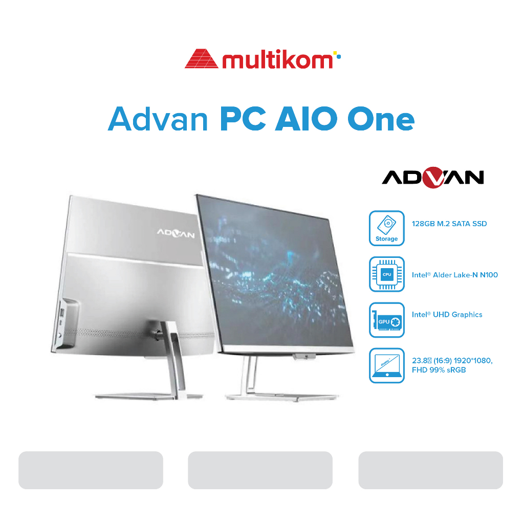 Jual PC AIO Advan OnePC Intel N100 4GB 128GB SSD Windows 11 Original | Shopee Indonesia