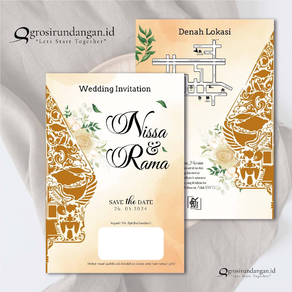 Jual grosirundangan | Free Digital Website . Undangan Pernikahan Motif ...